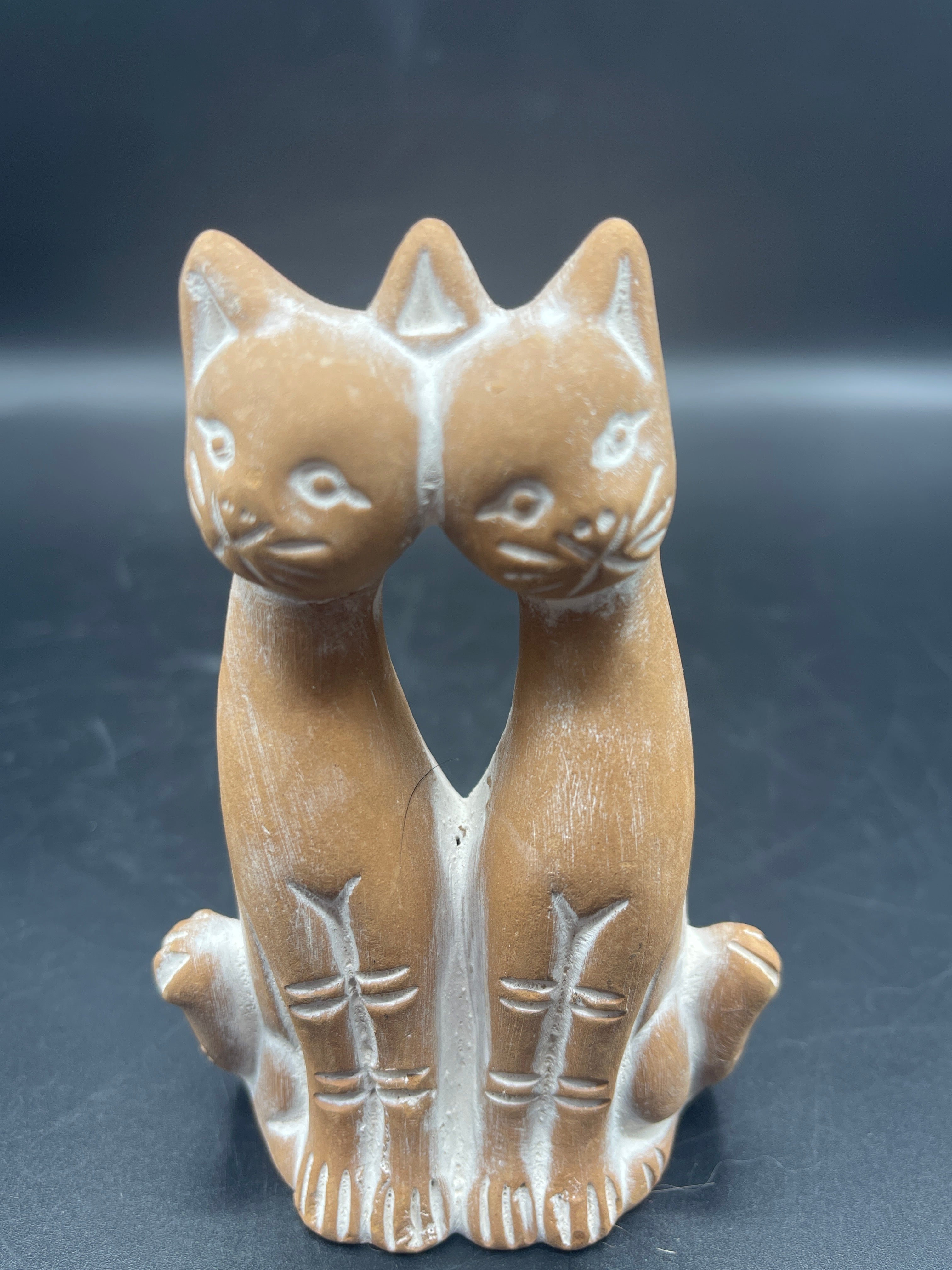 Small Terracotta Cats Figurine – Thrifting Vegas