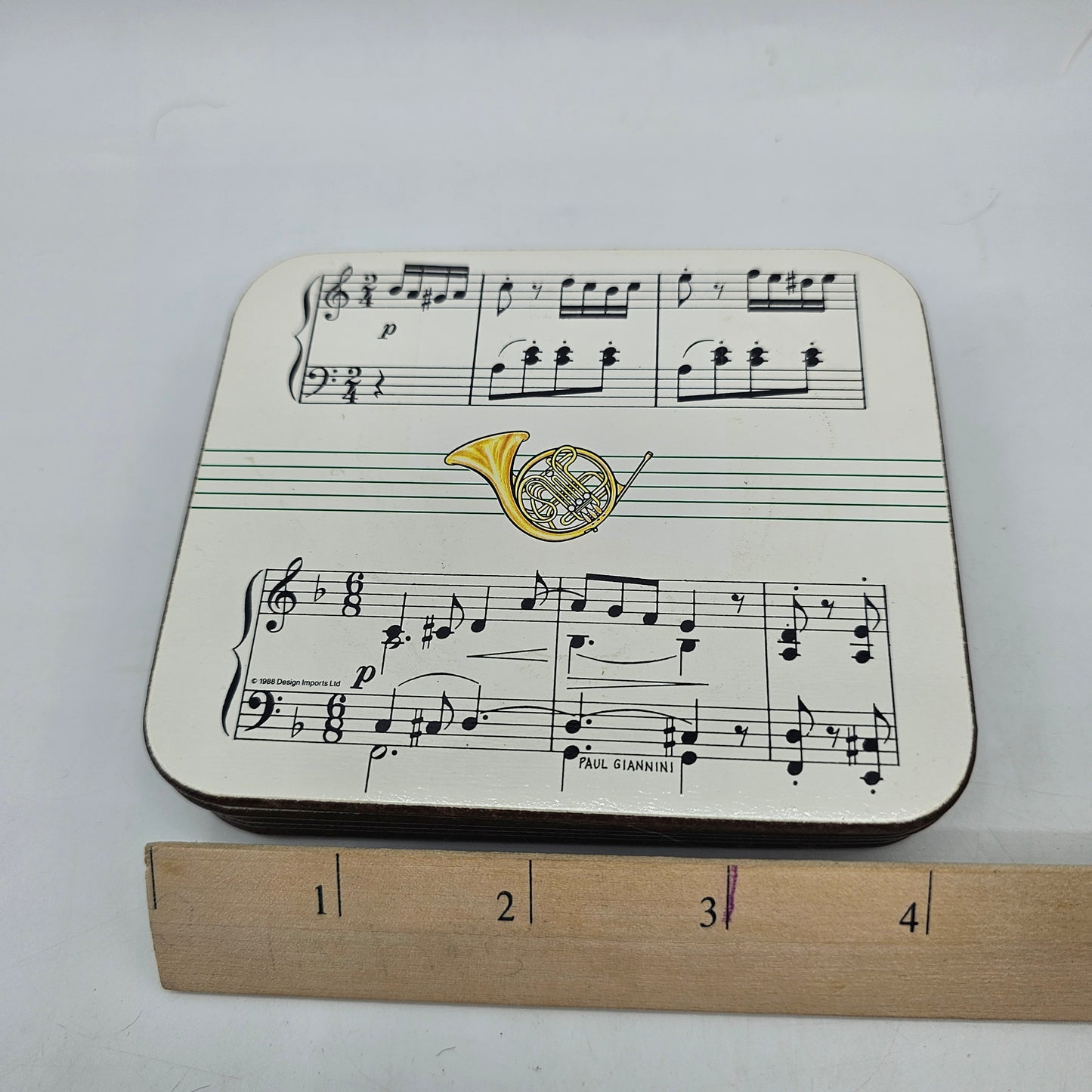 Sheet Music and Instrument Themed Cork Backed Coasters - Set of 5 ...