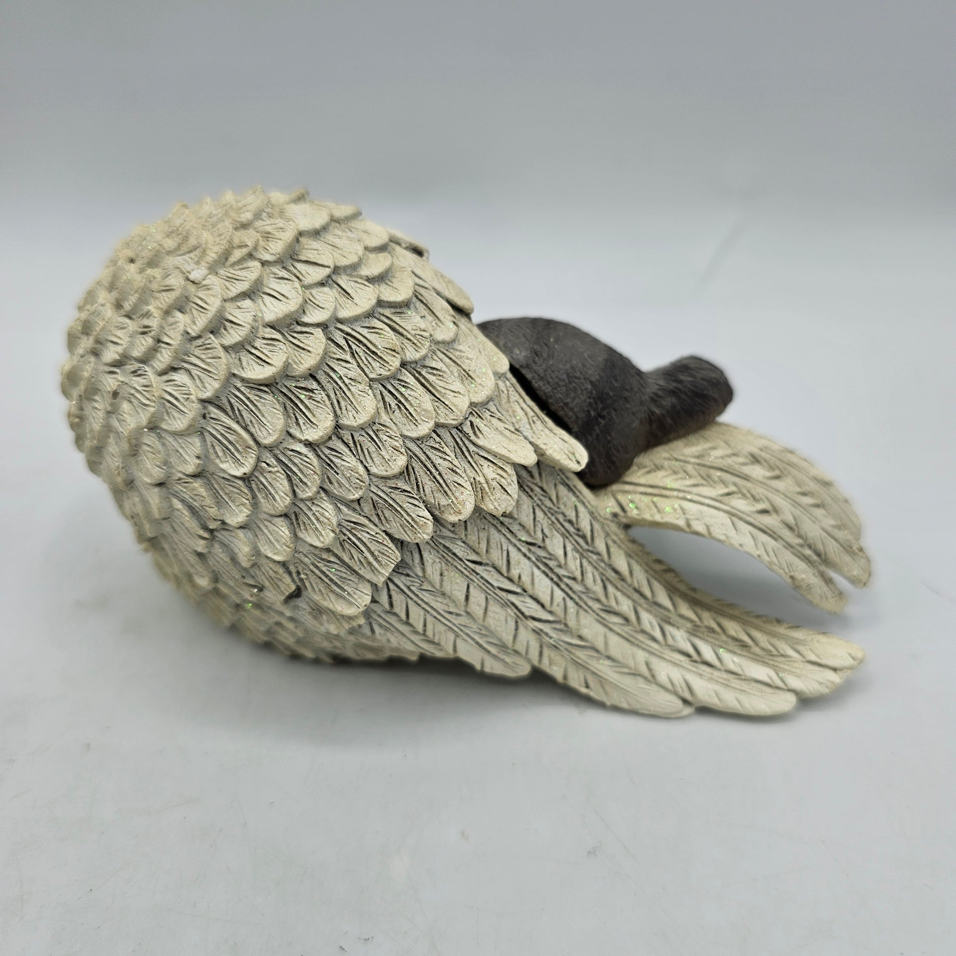 Gray Tabby Cat in Angel Wings Figurine by Blake Jensen from the Pawpri ...